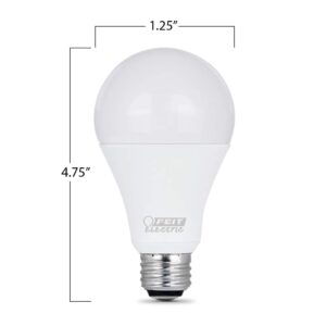 Feit Electric 100W LED Light Bulb, Adjustable Wattage 30/70/100W Equivalent, A21 LED Bulb, Non Dimmable, 22 Year Life, 1600 Lumen, 2700k Soft White, Bright LED Light Bulb, A30/100/927CA