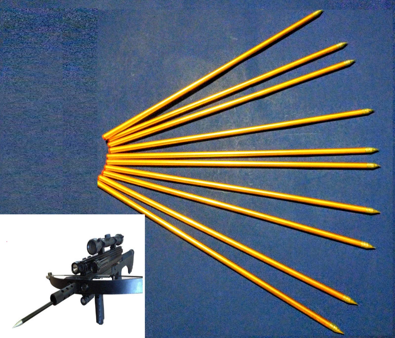 10 X Featherless Arrows for WT4-Xtreme Power Crossbow