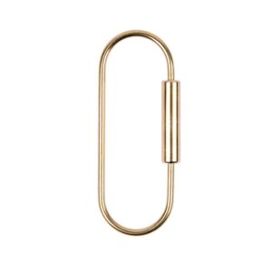 kunson creative design brass screw lock key chain ring, beautiful simple edc keychain hanging ring practical handicrafts