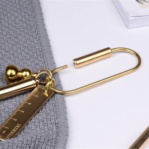 KUNSON Creative Design Brass Screw Lock Key Chain Ring, Beautiful Simple EDC Keychain Hanging Ring Practical Handicrafts