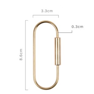 KUNSON Creative Design Brass Screw Lock Key Chain Ring, Beautiful Simple EDC Keychain Hanging Ring Practical Handicrafts