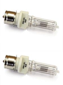 boryli btr 1000w t-7 120v cl p28s 1000watt 120volt medium pre-focus based stage and studio t7 bulb, clear(2pcs)