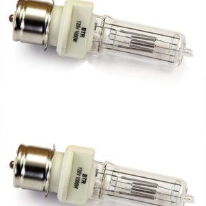 BORYLI Btr 1000W T-7 120V CL P28s 1000Watt 120Volt Medium Pre-focus Based Stage and Studio T7 Bulb, Clear(2pcs)