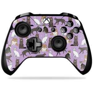 mightyskins skin compatible with microsoft xbox one x controller - cat chaos | protective, durable, and unique vinyl decal wrap cover | easy to apply, remove, and change styles | made in the usa