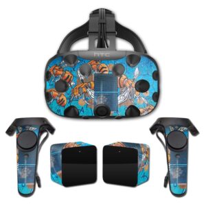 mightyskins skin compatible with htc vive full coverage - killer bumble | protective, durable, and unique vinyl decal wrap cover | easy to apply, remove, and change styles | made in the usa