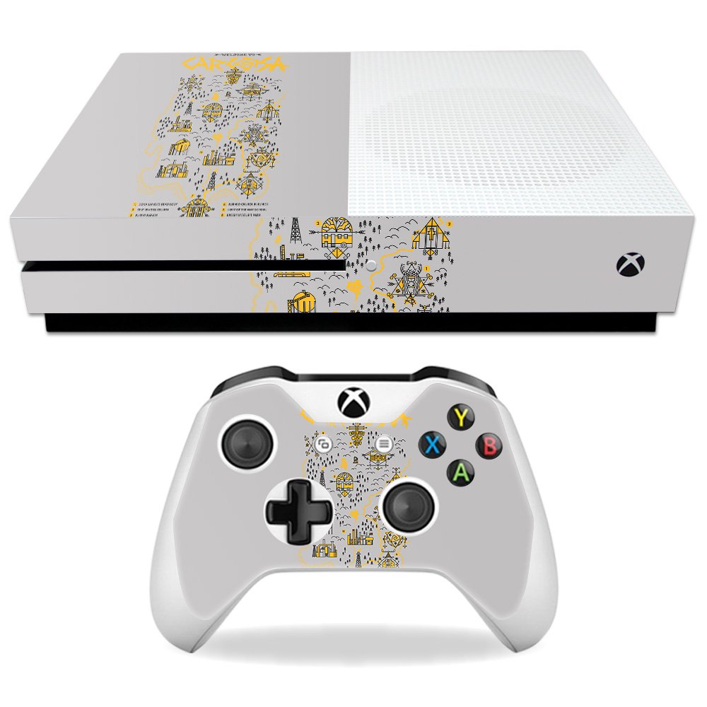 MightySkins Skin Compatible with Microsoft Xbox One S - Detective Map | Protective, Durable, and Unique Vinyl Decal wrap Cover | Easy to Apply, Remove, and Change Styles | Made in The USA