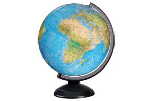 replogle 12" rta -ready to assemble world globe (30cm diameter) blue