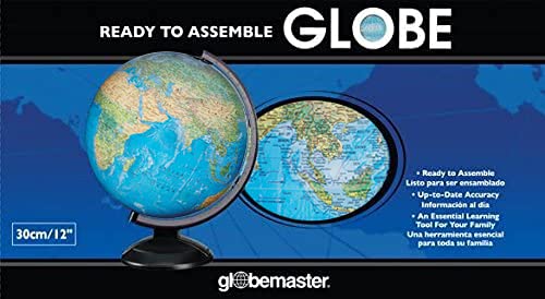 Replogle 12" RTA -Ready to Assemble World Globe (30cm diameter) blue