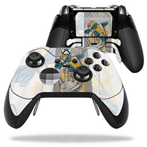 mightyskins skin compatible with microsoft xbox one elite controller - insane in the brain | protective, durable, and unique vinyl wrap cover | easy to apply, remove | made in the usa