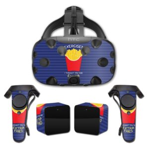 mightyskins skin compatible with htc vive full coverage - extra fries | protective, durable, and unique vinyl decal wrap cover | easy to apply, remove, and change styles | made in the usa