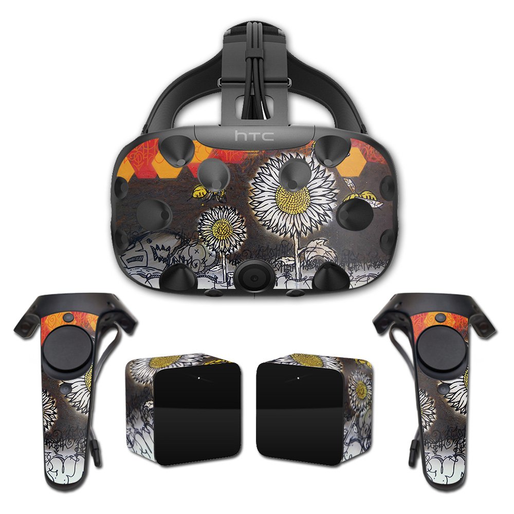 MightySkins Skin Compatible With HTC Vive Full Coverage - Urban Pollination | Protective, Durable, and Unique Vinyl Decal wrap cover | Easy To Apply, Remove, and Change Styles | Made in the USA