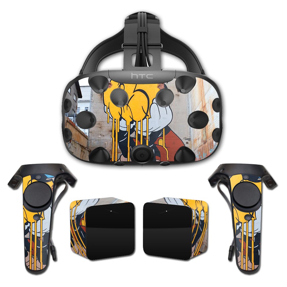 MightySkins Skin Compatible With HTC Vive Full Coverage - Sad Face | Protective, Durable, and Unique Vinyl Decal wrap cover | Easy To Apply, Remove, and Change Styles | Made in the USA