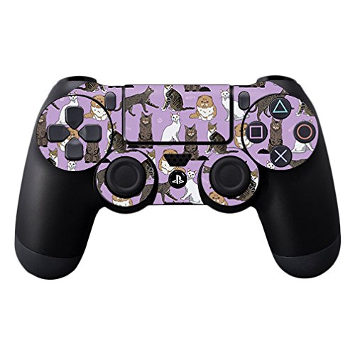 MightySkins Skin Compatible with Sony PS4 Controller - Cat Chaos | Protective, Durable, and Unique Vinyl Decal wrap Cover | Easy to Apply, Remove, and Change Styles | Made in The USA