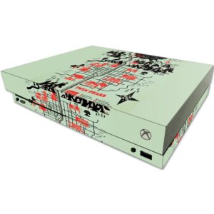 mightyskins skin compatible with microsoft one x console only - twin peaks map | protective, durable, and unique vinyl decal wrap cover | easy to apply, remove, and change styles | made in the usa