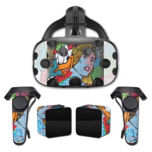 mightyskins skin compatible with htc vive full coverage - devil duck | protective, durable, and unique vinyl decal wrap cover | easy to apply, remove, and change styles | made in the usa