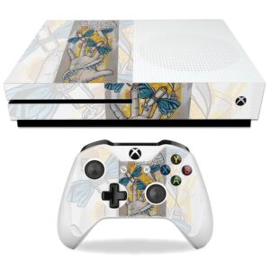 mightyskins skin compatible with microsoft xbox one s - insane in the brain | protective, durable, and unique vinyl decal wrap cover | easy to apply, remove, and change styles | made in the usa