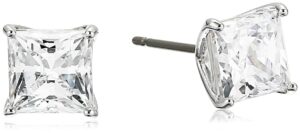 swarovski attract rhodium plated stud earrings