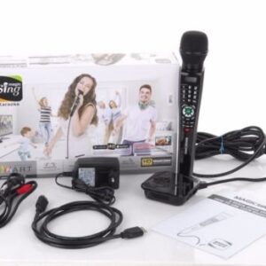 New MagicSing E-1 Smart Home Karaoke System Microphone Stream 10,000+ English/American Songs · Requires WiFi · Free 12-Month Subscription Code for Tagalog Hindi Korean Spanish Russian