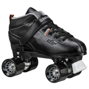 roller derby str seven men's roller skate, black/grey, 10