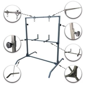 Highwild Archery Target Stand for Bag Targets Block Cube Foam - Larger Range - Multi-Function - Flexible - Durable