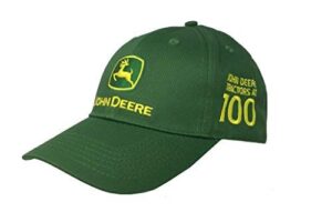 john deere mens 100 year anniversary cap- green