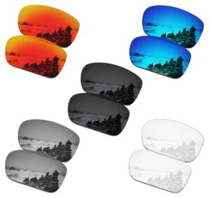 smartvlt set of 5 men's replacement lenses for oakley twoface oo9189 sunglass combo pack s01