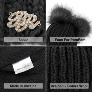 Braxton Hats Winter Hat 4377 (Black)