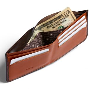 Bellroy Hide & Seek Wallet (Slim Leather Bifold Design, RFID Protected, Holds 5-12 Cards, Coin Pouch, Flat Note Section, Hidden Pocket) - Java