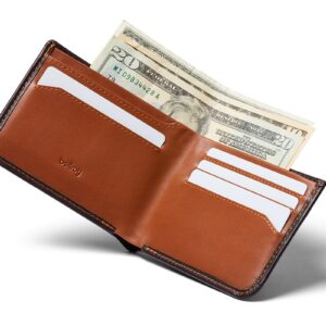 Bellroy Hide & Seek Wallet (Slim Leather Bifold Design, RFID Protected, Holds 5-12 Cards, Coin Pouch, Flat Note Section, Hidden Pocket) - Java