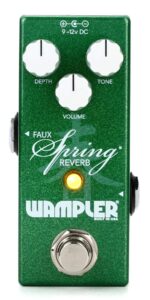 wampler mini faux spring reverb guitar effects pedal