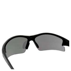 Epoch Eyewear Golf Sport Sunglasses Black with Smoke Lens and Black with Amber Lens