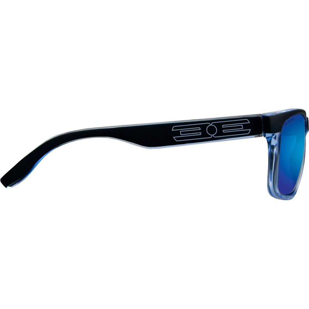 Epoch Eyewear Delta Sunglasses 2 Pair Crystal Blue Black Frame Smoke Lens Blue Mirror Lens