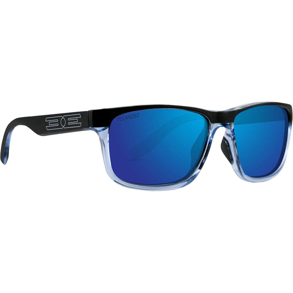 Epoch Eyewear Delta Sunglasses 2 Pair Crystal Blue Black Frame Smoke Lens Blue Mirror Lens