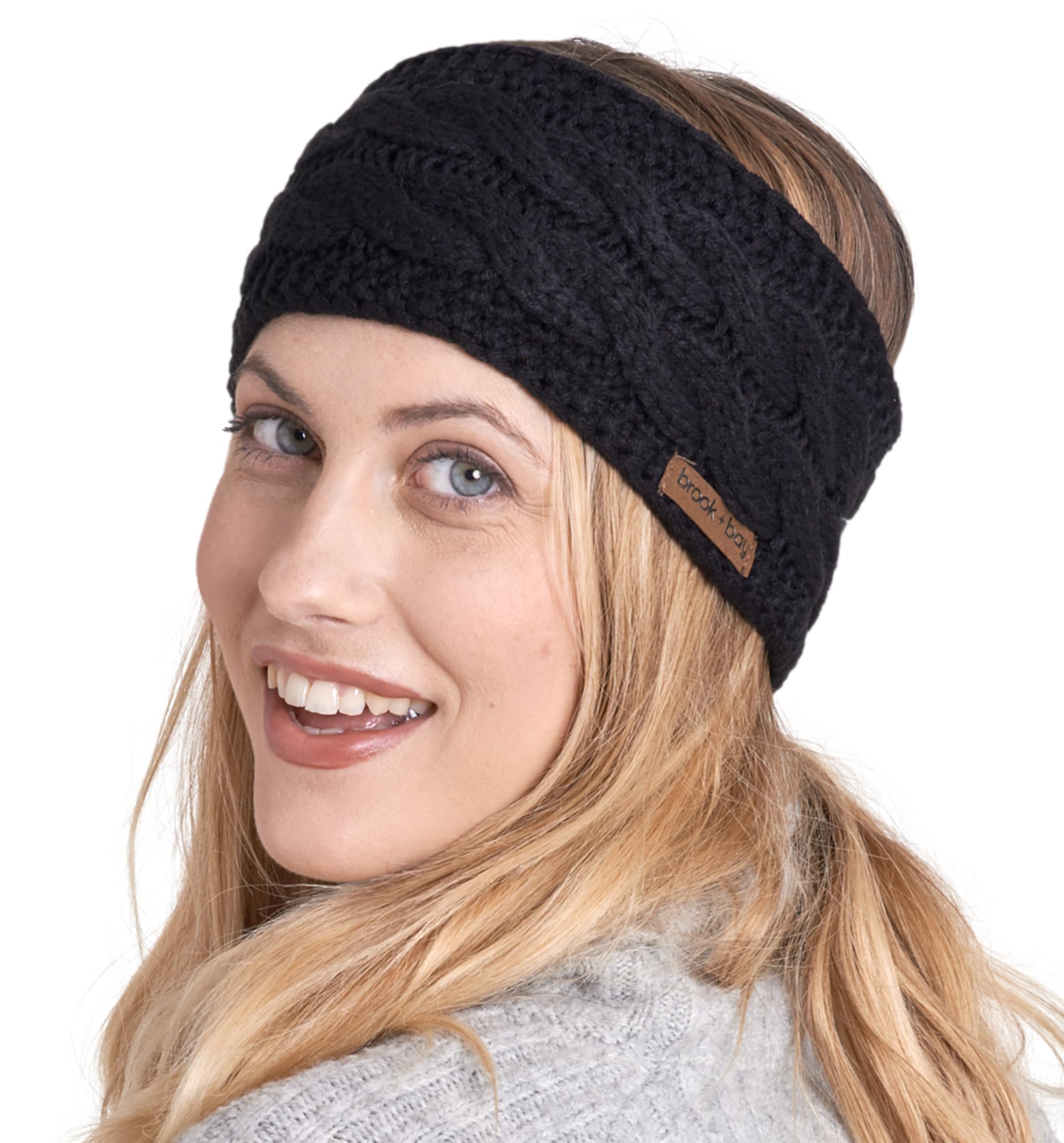 Brook + Bay Ear Warmer Headband For Women - Ear Covers For Cold Weather, Winter Headband, Fleece Headband & Knit Ear Warmer Headband