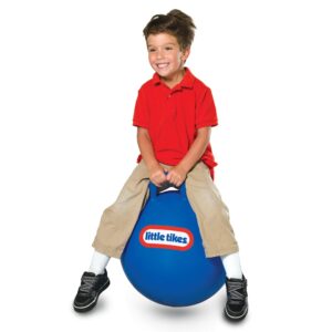 Little Tikes Bouncing Fun! Blue Hopper 9301B - Mega 18" Inflatable Heavy Gauge Durable Vinyl Ball - Deflates Easily for Storage - Exercise Learning Fun? YES - Use That Energy! for Kids Ages 4-8