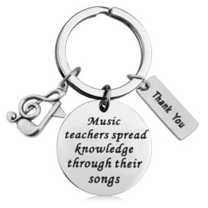 maofaed music teacher gift music teachers spread knowledge through their songs teacher appreciation gift keychain (music teacher keychain)