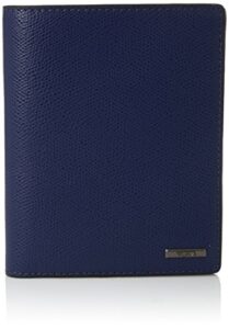 tumi - province passport case holder - wallet for men and women - blue