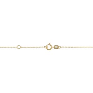 Kooljewelry 14k Yellow Gold Butterfly Bead Adjustable Length Bracelet (adjust to 5.5 or 6.5 inch)