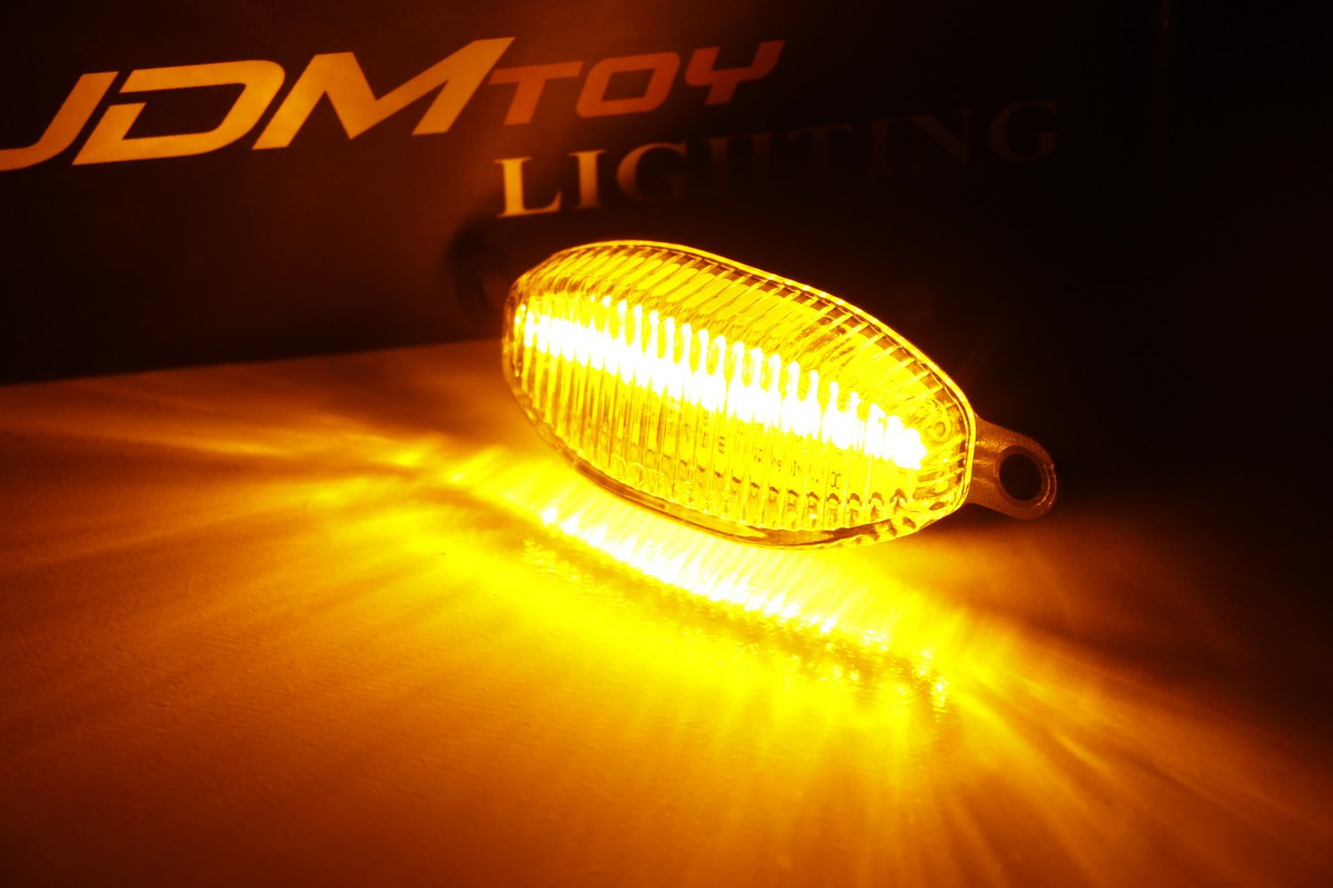 iJDMTOY 75-123-Smoked-Amber 3pc Dark Smoked Lens Amber Full Front Grille Driving Light Kit for 2010-14 & 2017-up Ford Raptor (Powered by 36 Pieces of SMD LED Diodes)