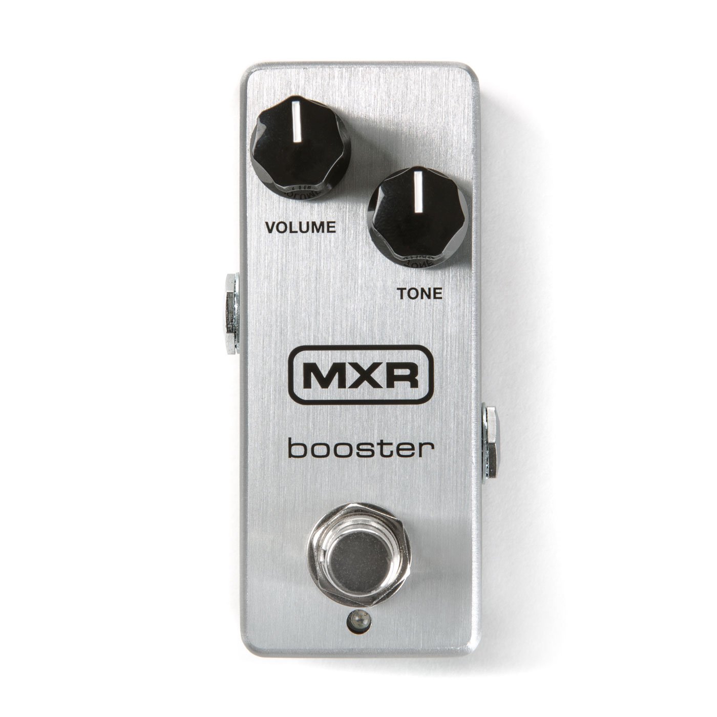 MXR M293 Booster Mini Guitar Effects Pedal Bundle with 2 Patch Cables and Dunlop Pick Pack