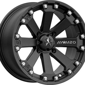 MSA OFFROAD WHEELS M20 KORE Satin Black Wheel with Painted and Chromium (hexavalent compounds) (14 x 7. inches /4 x 86 mm, 0 mm Offset)