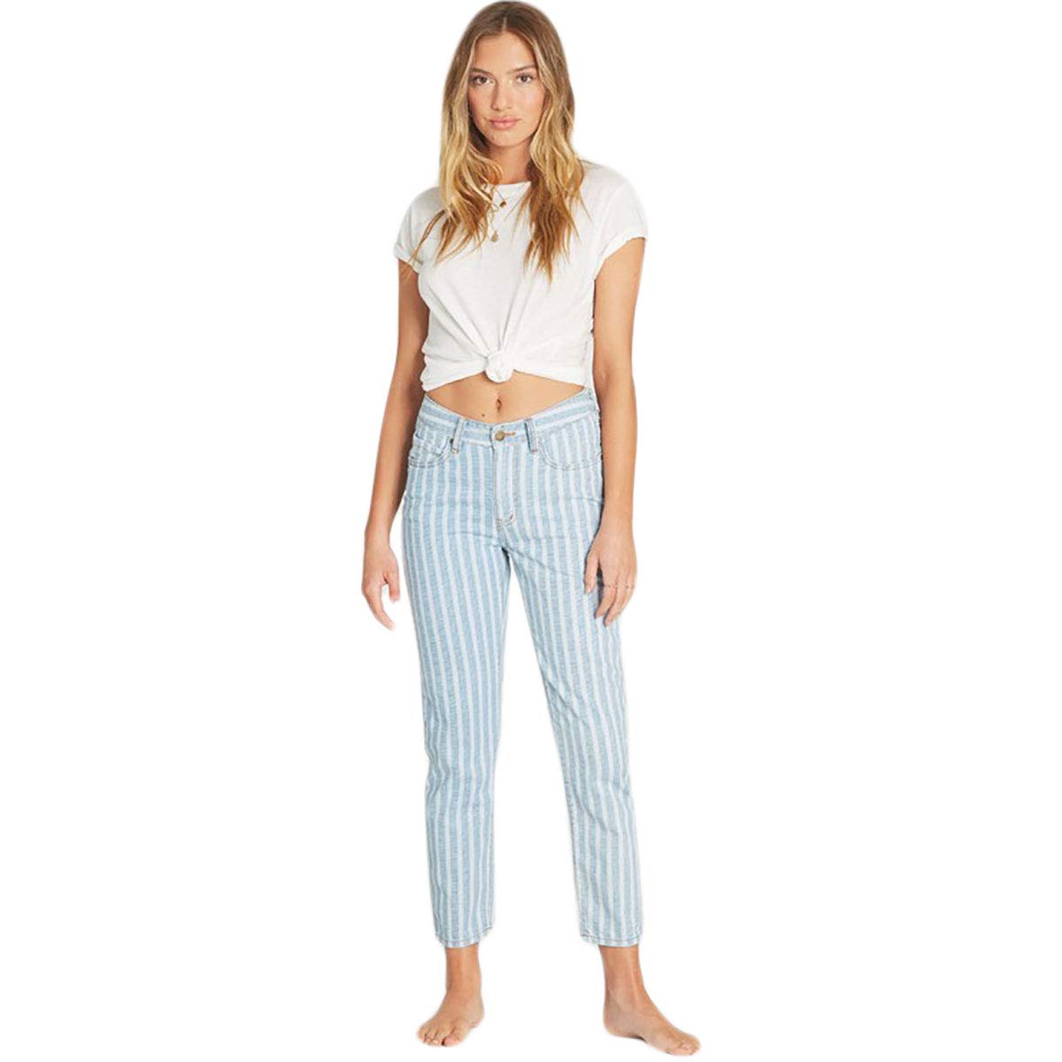 Billabong Women's Cheeky Stripe-Pant, Pool Blue, 29