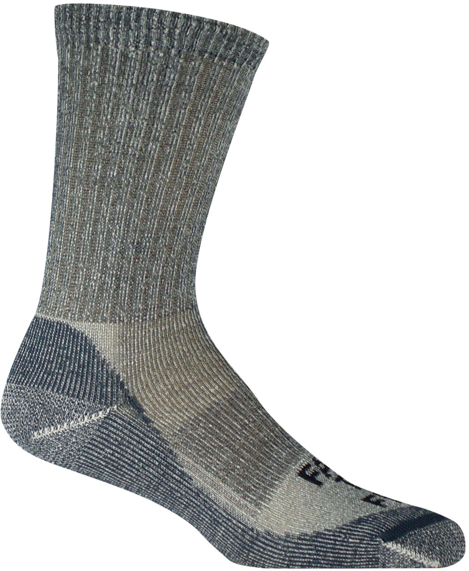 Farm to Feet Boulder Lightweight Crew Merino Wool Socks, Green Gables, Large