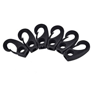 dilwe kayak lashing hook, 6 pcs multi purpose high strength nylon clip lashing hooks for kayak canoe bungee