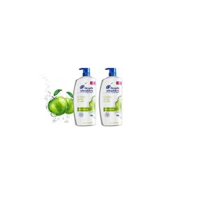 Head & Shoulders Dandruff Shampoo, Clinically Proven Anti Dandruff & Scalp Care Treatment, Fresh Green Apple Scent, Paraben-Free, 32.1 Fl Oz Each, 2 Pack