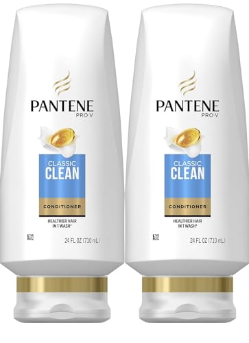 Pantene Classic Clean Conditioner, 24 fl oz, Twin Pack