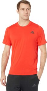 adidas men's freelift sport prime lite weightlifting tee, active red, medium