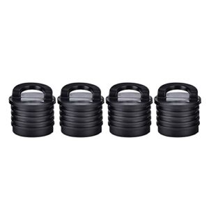 4 pcs boat stopper, rubber kayak scupper plug kit drain holes plugs for kayak canoe marine replacement accessory