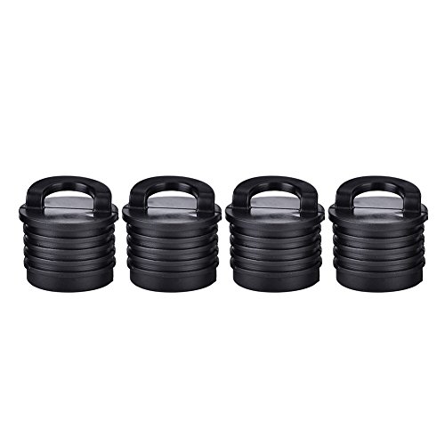 4 Pcs Boat Stopper, Rubber Kayak Scupper Plug Kit Drain Holes Plugs for Kayak Canoe Marine Replacement Accessory