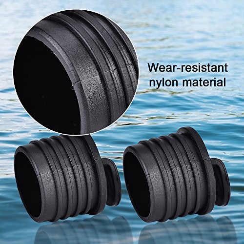 4 Pcs Boat Stopper, Rubber Kayak Scupper Plug Kit Drain Holes Plugs for Kayak Canoe Marine Replacement Accessory